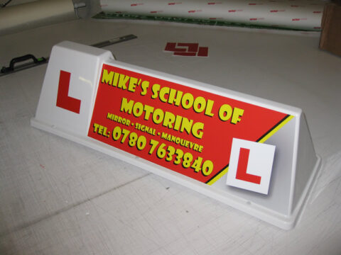 Driving School Car Roof Sign - GT Sign & Print