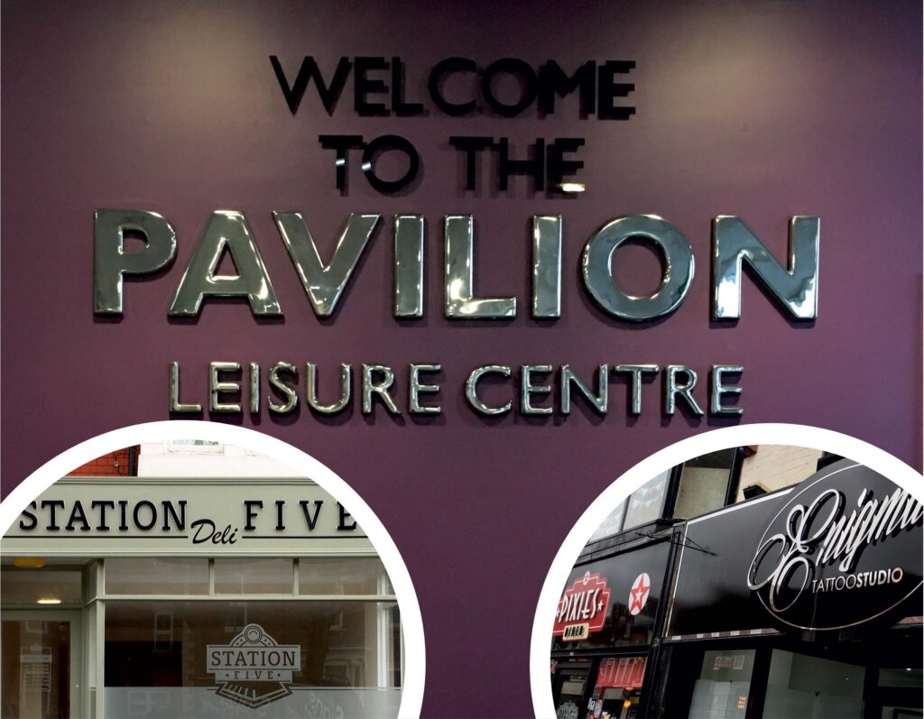 Pavilion stand off signage - GT Sign & Print